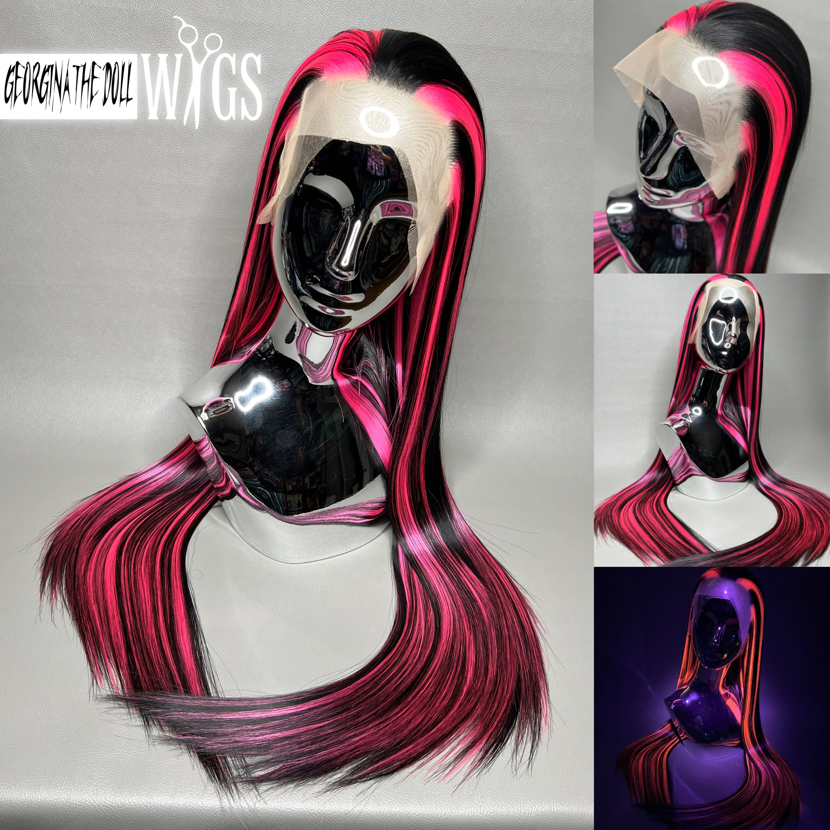 SCARY SWEET Custom Colored Lace Front Wig (Large Cap, 26 inch length ...