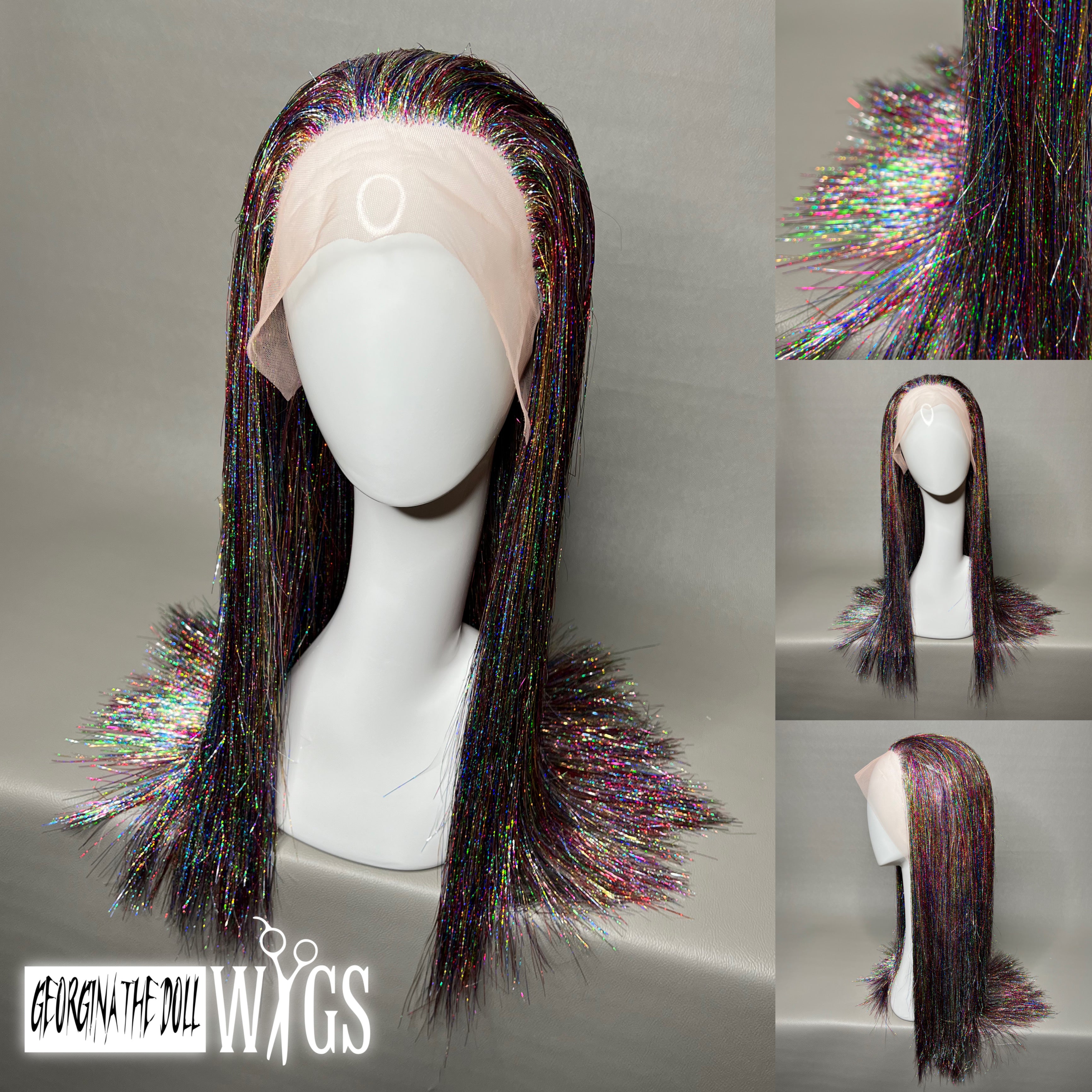 TWILIGHT Custom Colored Lace Front Wig (Medium Cap, Dark Tinsel, 24 in ...